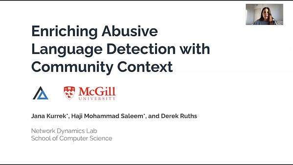 Underline Enriching Abusive Language Detection With Community Context