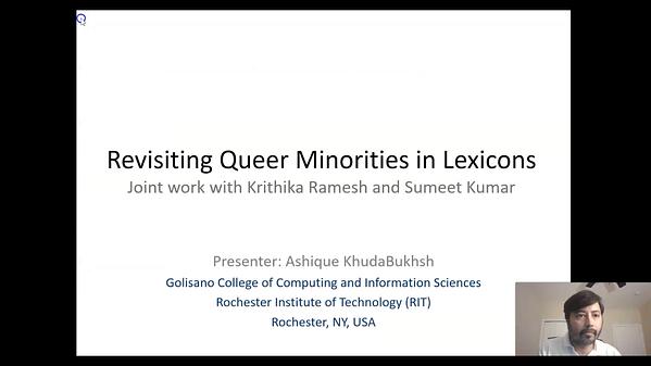 Underline | Revisiting Queer Minorities in Lexicons Underline | Revisiting Queer Minorities in Lexicons