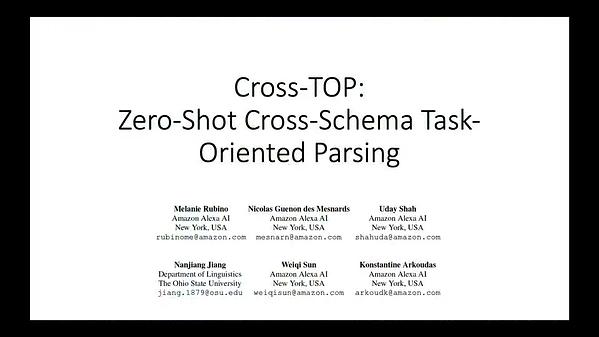 Underline | Cross-TOP: Zero-Shot Cross-Schema Task-Oriented Parsing