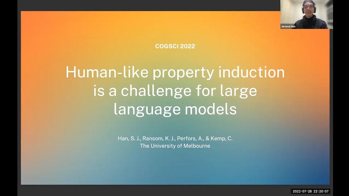 Underline | Human-like property induction is a challenge for large language models