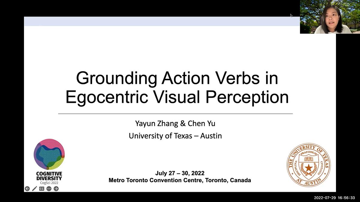 Underline Grounding Action Verbs In Egocentric Visual Perception