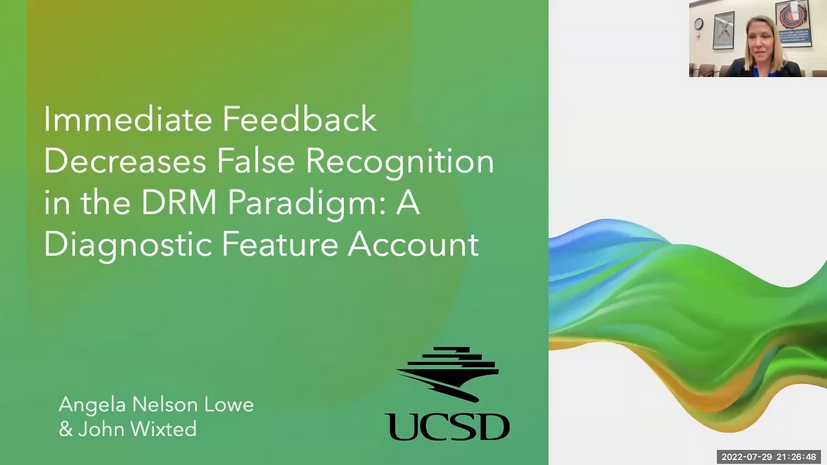 Underline | Immediate Feedback Decreases False Recognition in the DRM ...