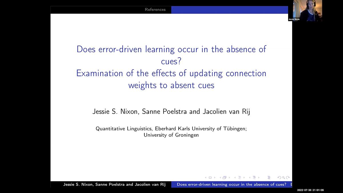 Underline Does Error Driven Learning Occur In The Absence Of Cues Examination Of The Effects