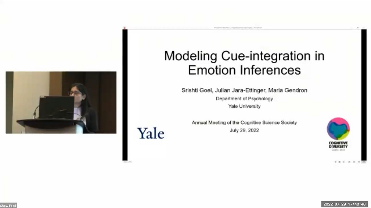 Underline | Modeling Cue-integration in Emotion Inferences Underline | Modeling Cue-integration in Emotion Inferences