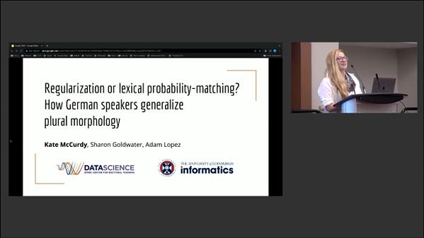 Underline | Regularization or lexical probability-matching? How German speakers generalize ...