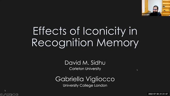 Effects of Iconicity in Recognition Memory | Underline