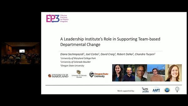 A Leadership Institute’s Role in Supporting Team-based Departmental ...