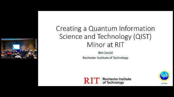 Creating a Quantum Information Science and Technology Minor at RIT ...