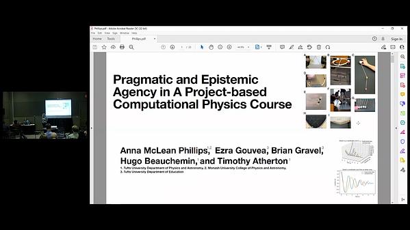 Underline | Pragmatic and Epistemic Agency in A Project-based Computational Physics Course