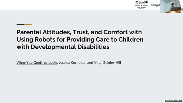 Parental Attitudes, Trust, and Comfort with Using Robots for Providing ...