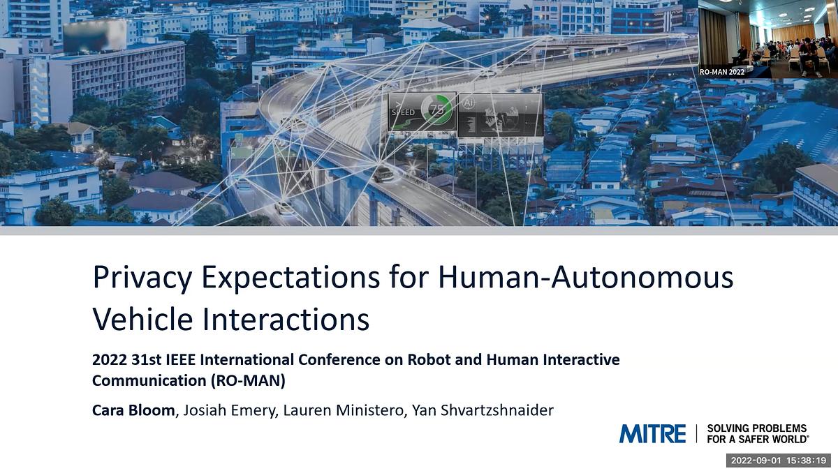 Underline | Privacy Expectations for Human-Autonomous Vehicle Interactions