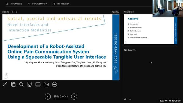 Underline | Development of a Robot-assisted Online Pain Communication ...