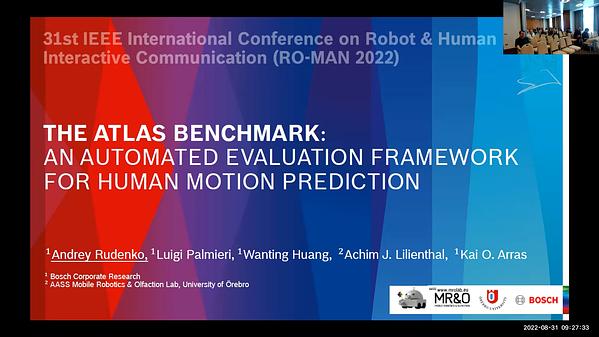 The Atlas Benchmark: an Automated Evaluation Framework for Human Motion Prediction | Underline