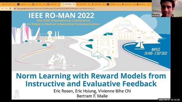 Underline | Norm Learning with Reward Models from Instructive and Evaluative Feedback