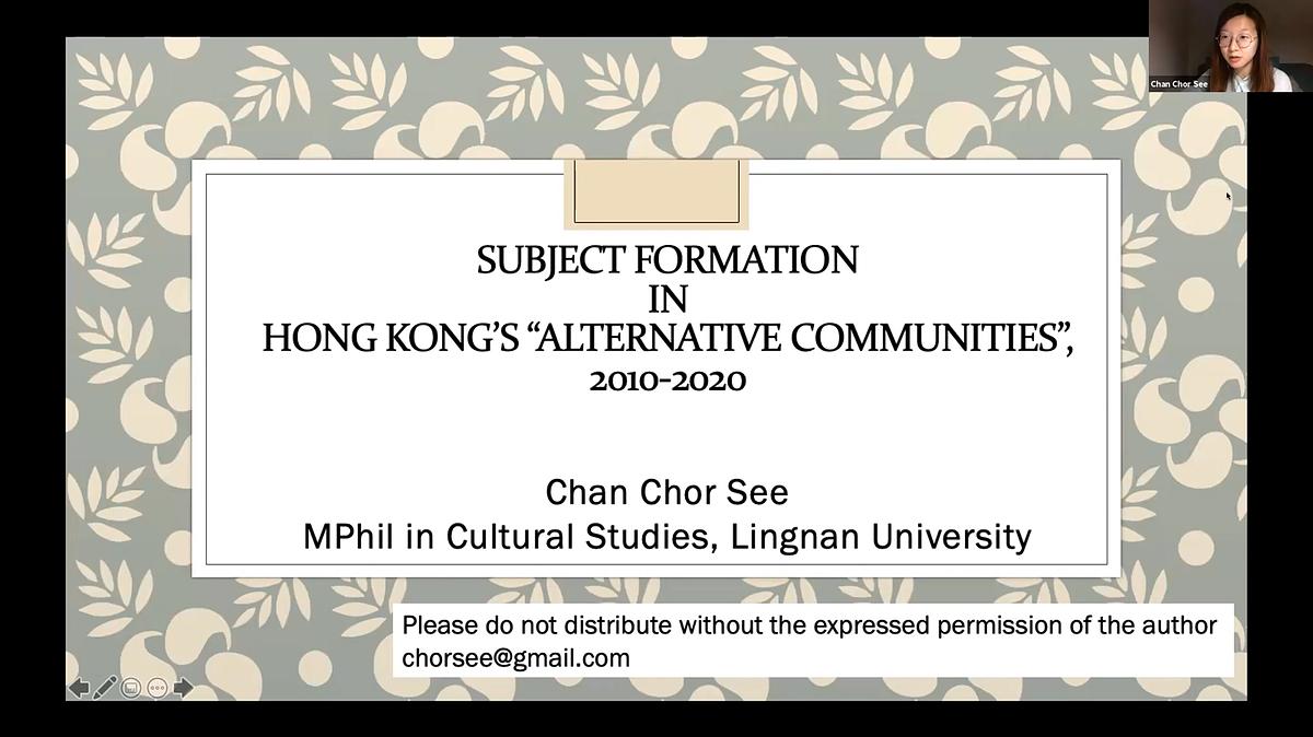 Underline | Subject formation in Hong Kong's alternative communities ...