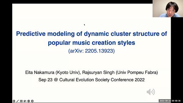 Predictive modeling of dynamic cluster structure of popular music ...