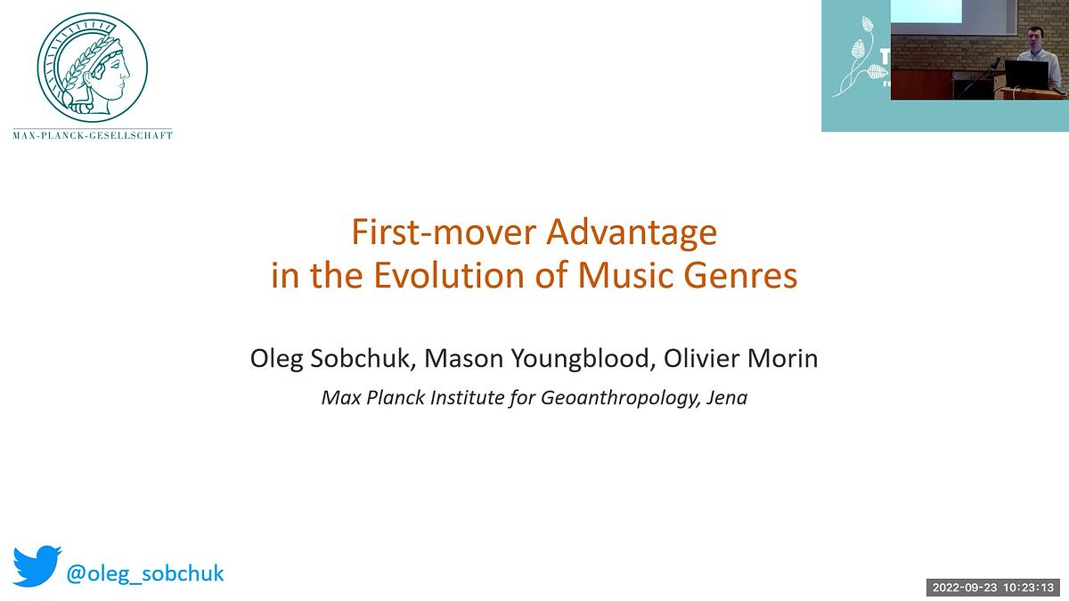 Underline | First-mover advantage in the evolution of music genres