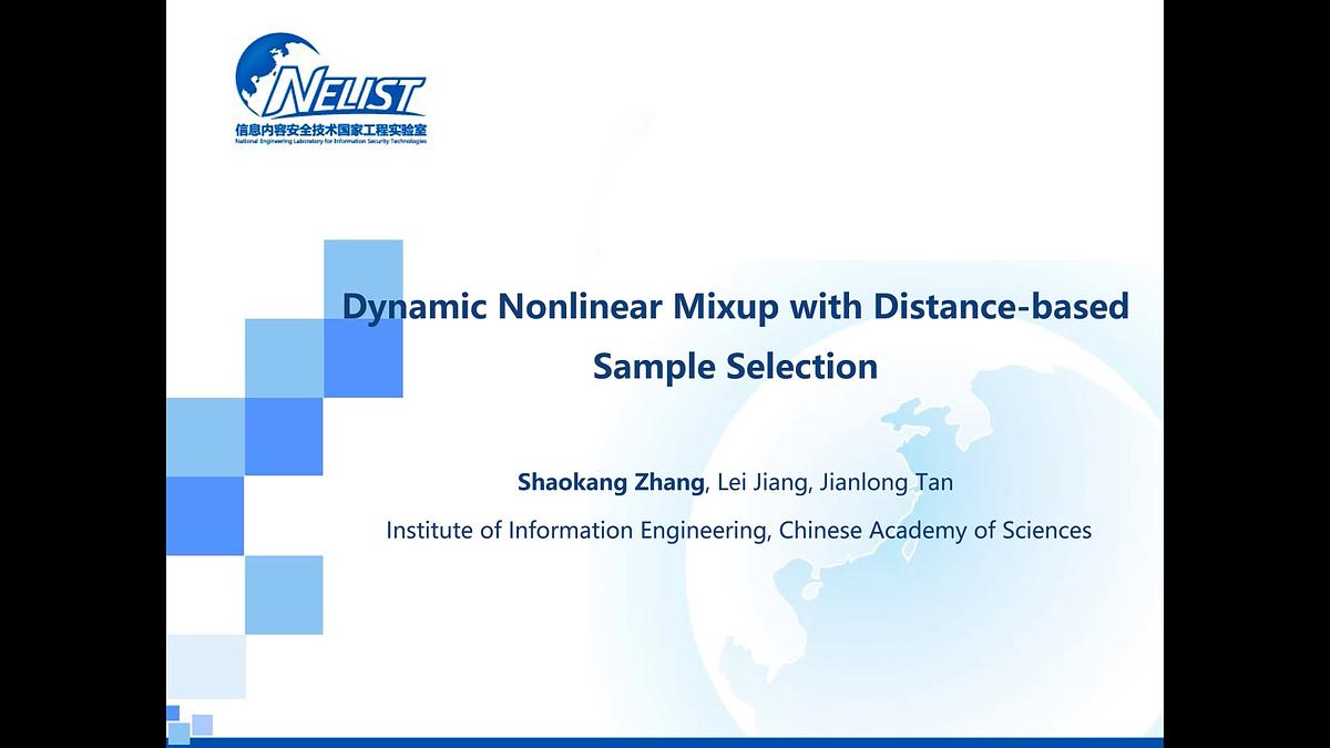 Underline | Dynamic Nonlinear Mixup with Distance-based Sample Selection