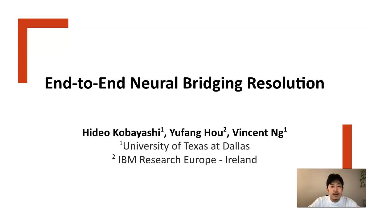 Underline | End-to-End Neural Bridging Resolution Underline | End-to-End Neural Bridging Resolution