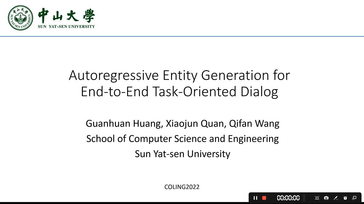 Underline Autoregressive Entity Generation For End To End Task Oriented Dialog