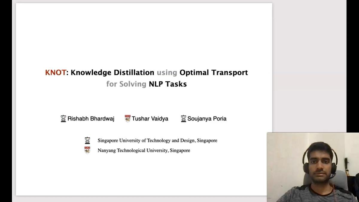 Underline | KNOT: Knowledge Distillation using Optimal Transport for Solving NLP Tasks