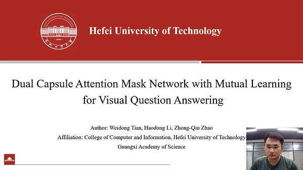 Dual Capsule Attention Mask Network with Mutual Learning for Visual ...