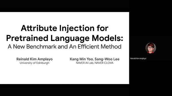 Underline | Attribute Injection for Pretrained Language Models: A New Benchmark and An Efficient ...