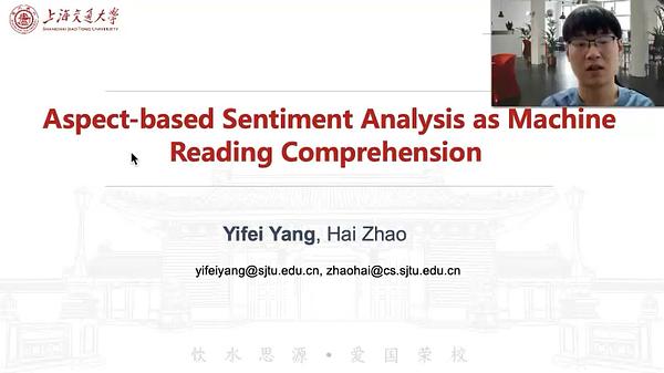 Underline Aspect Based Sentiment Analysis As Machine Reading