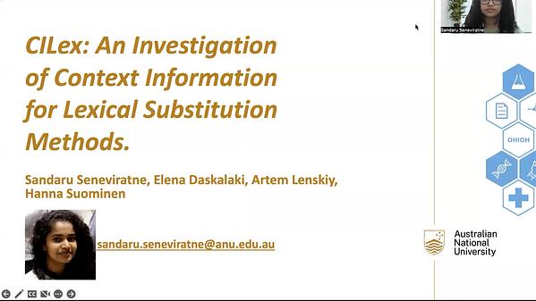 Underline | CILex: An Investigation of Context Information for Lexical Substitution Methods