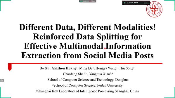 Different Data, Different Modalities! Reinforced Data Splitting for Effective Multimodal ...
