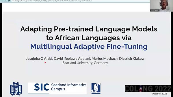 Underline | Adapting Pre-trained Language Models to African Languages ... Underline | Adapting Pre-trained Language Models to African Languages ...