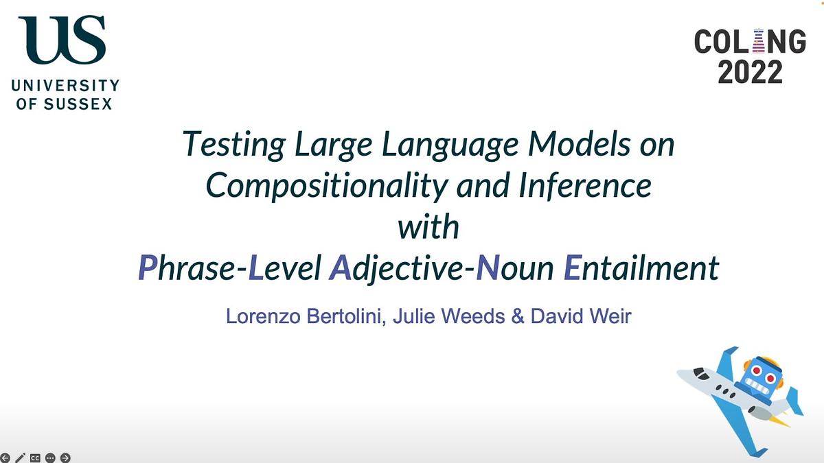 Underline Testing Large Language Models On Compositionality And