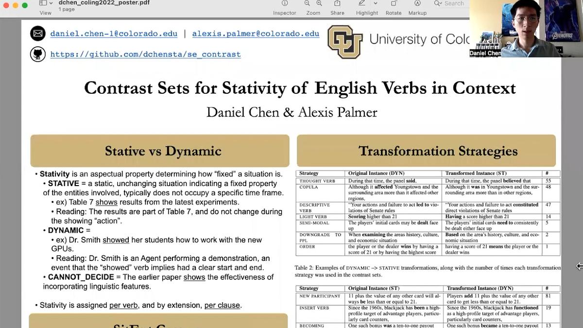 Underline | Contrast Sets for Stativity of English Verbs in Context