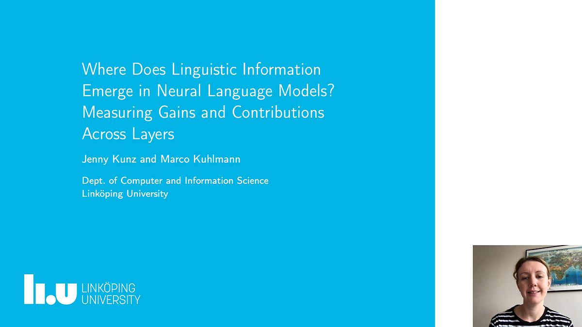 Underline Where Does Linguistic Information Emerge In Neural Language