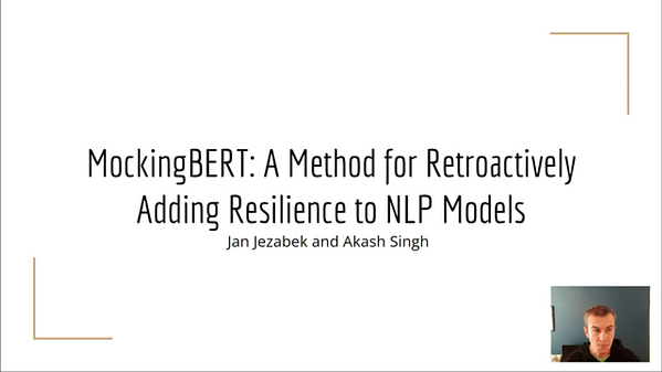 Underline | MockingBERT: A Method for Retroactively Adding Resilience to NLP Models