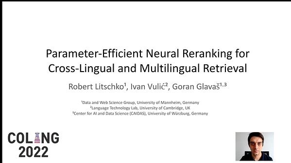 Underline | Parameter-Efficient Neural Reranking for Cross-Lingual and ... Underline | Parameter-Efficient Neural Reranking for Cross-Lingual and ...