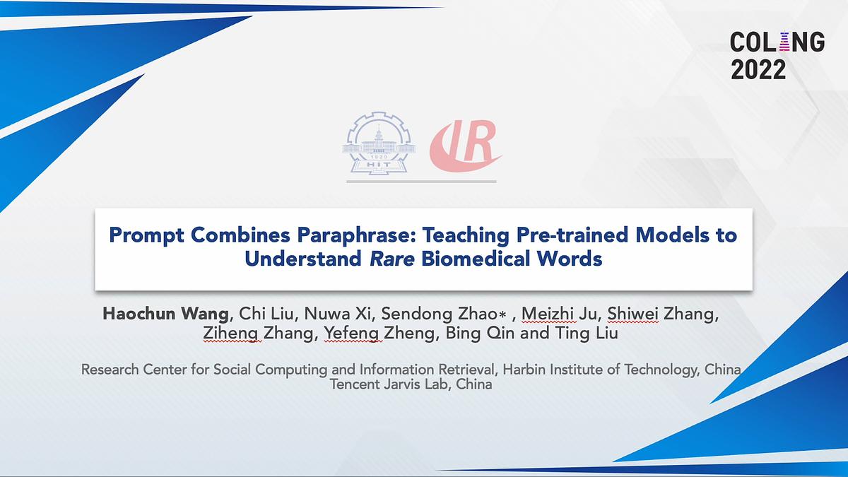 Underline | Prompt Combines Paraphrase: Teaching Pre-trained Models to ...