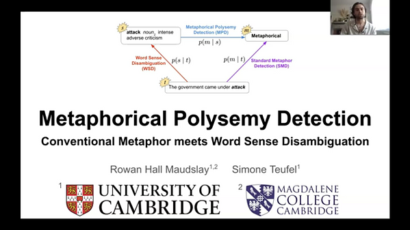 Underline | Metaphorical Polysemy Detection: Conventional Metaphor meets Word Sense Disambiguation
