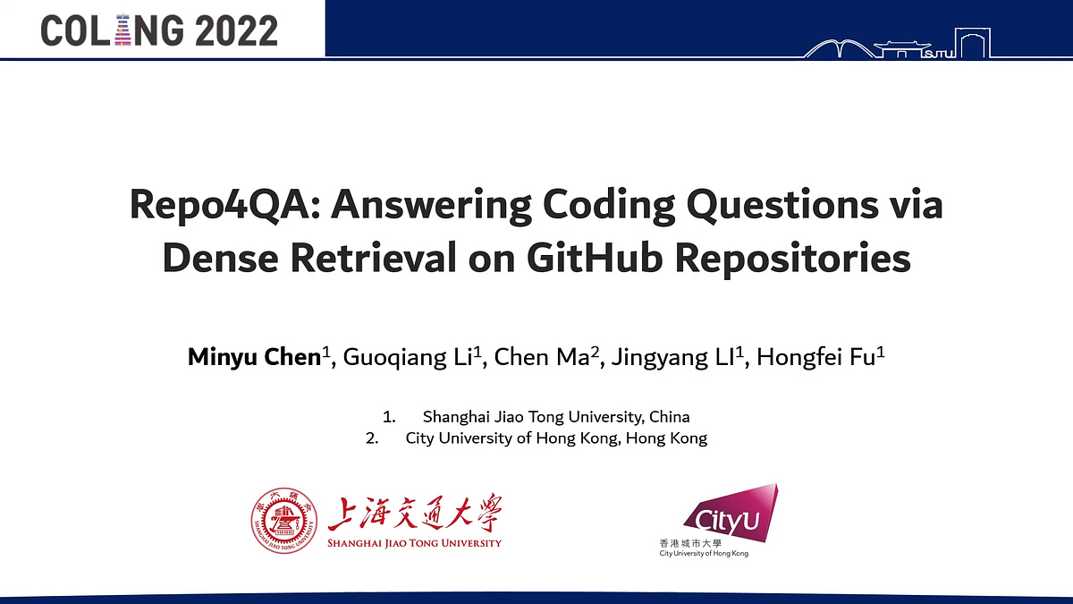 Underline | Repo4QA: Answering Coding Questions via Dense Retrieval on GitHub Repositories