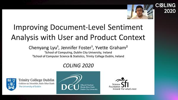 Underline | Improving Document-Level Sentiment Analysis with User and ... Underline | Improving Document-Level Sentiment Analysis with User and ...