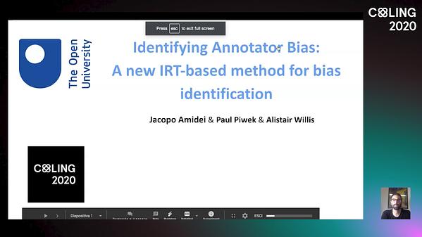 Underline | Identifying Annotator Bias: A new IRT-based method for bias identification