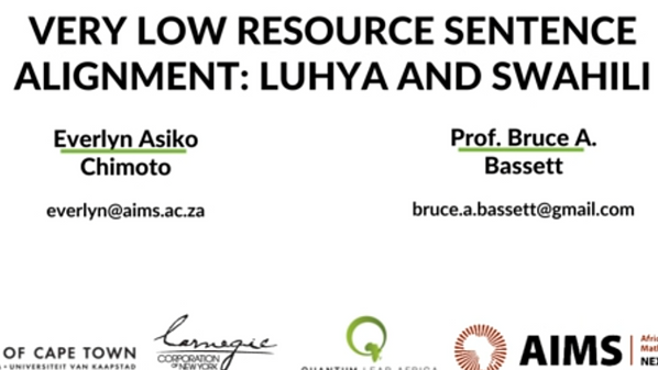 Very Low Resource Sentence Alignment: Luhya and Swahili | Underline