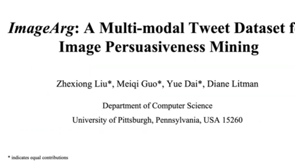 Underline | ImageArg: A Multi-modal Tweet Dataset for Image Persuasiveness Mining
