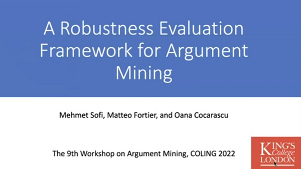 A Robustness Evaluation Framework for Argument Mining | Underline