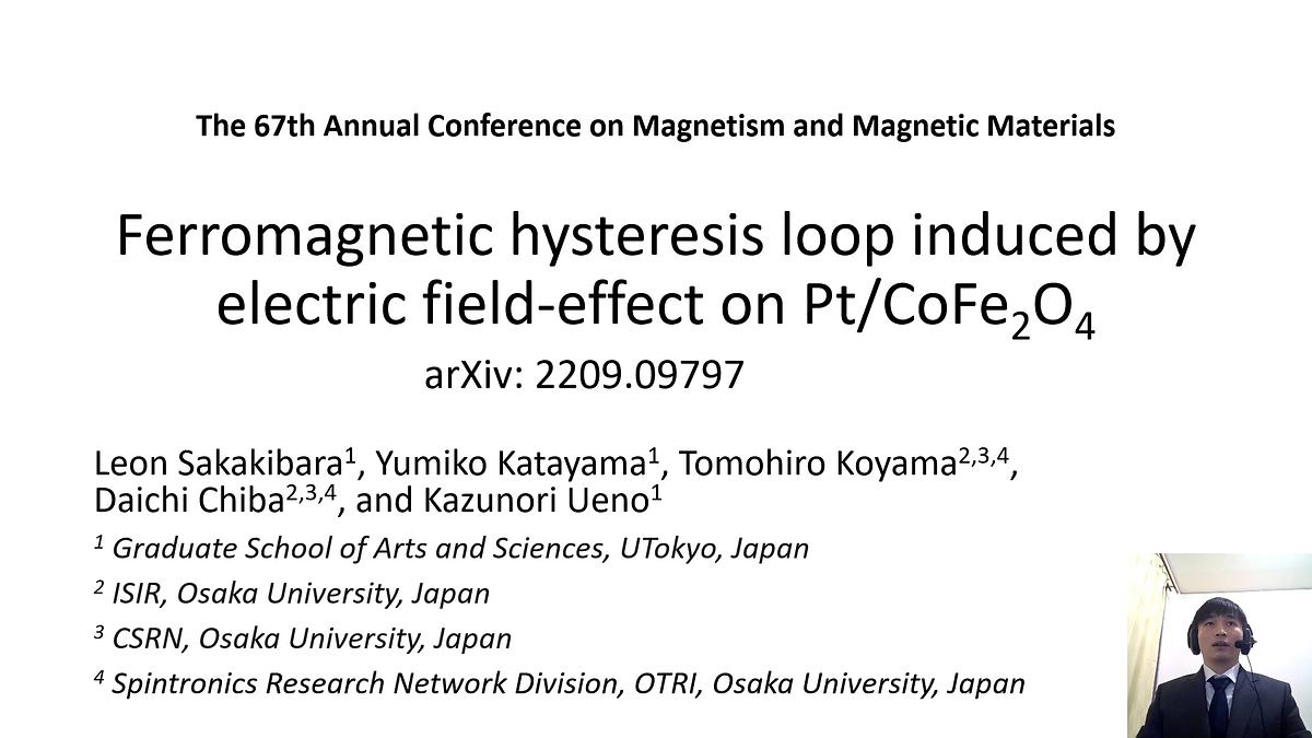 Underline | Ferromagnetic hysteresis loop induced by electric field ...