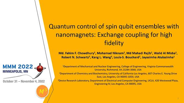 Underline | Quantum control of spin qubit ensembles with nanomagnets ... Underline | Quantum control of spin qubit ensembles with nanomagnets ...