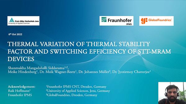 Thermal Variation of Thermal Stability Factor and Switching Efficiency ...