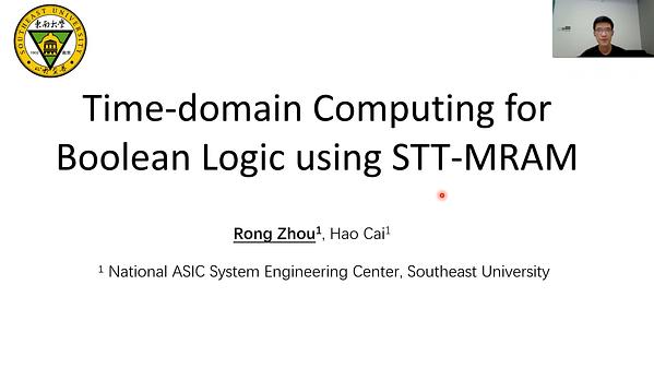 Time domain Computing for Boolean Logic using STT | Underline
