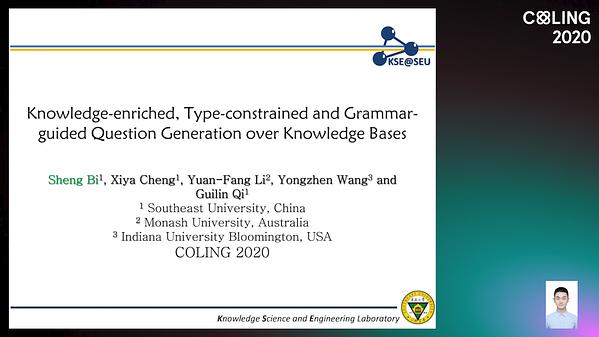 Underline | Knowledge-enriched, Type-constrained and Grammar-guided Question Generation over ...