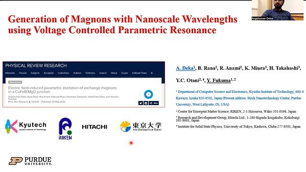 Generation of Magnons with Nanoscale Wavelengths using Voltage ...